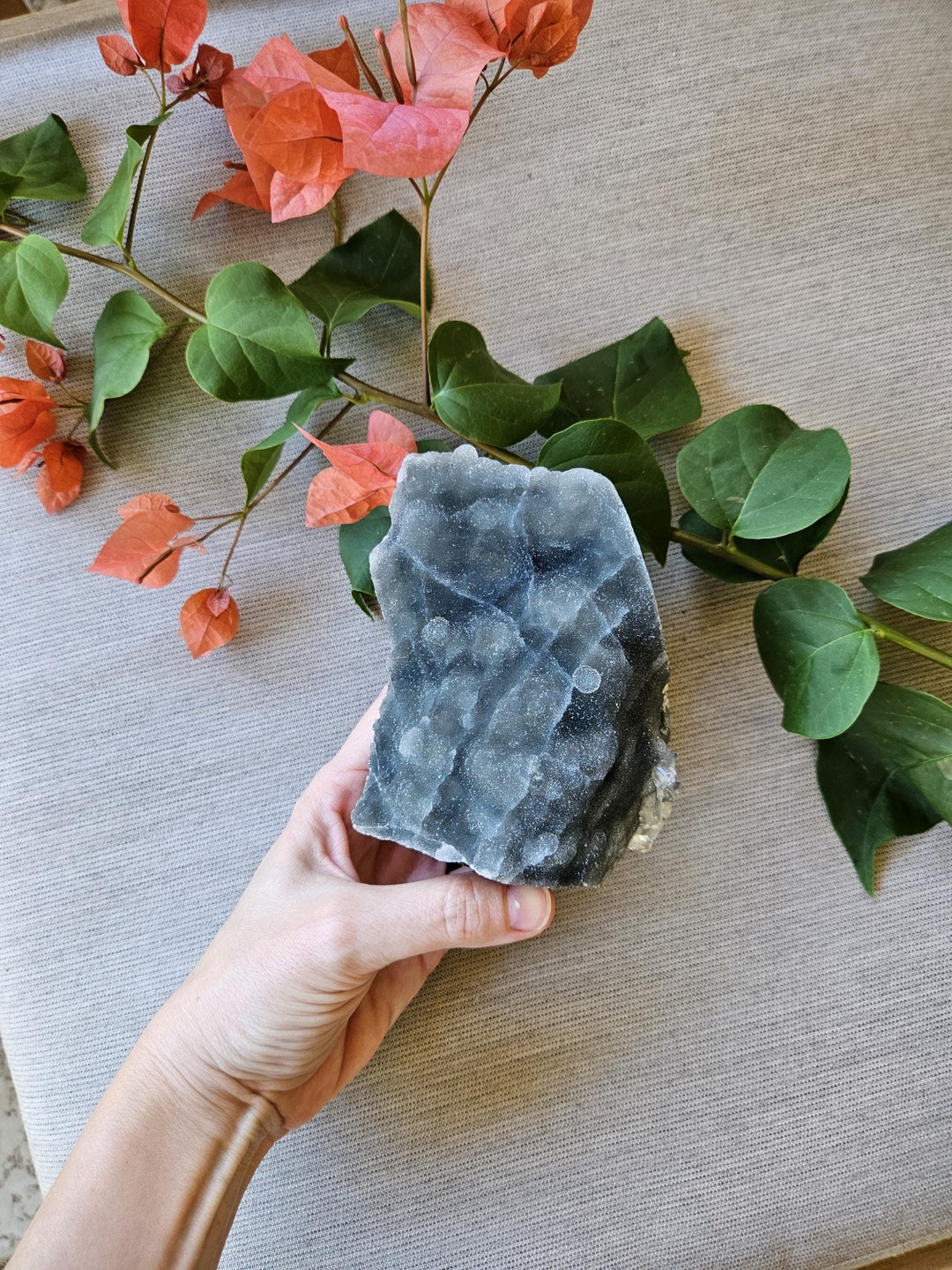 Wow Stunning Blue Chalcedony Cluster / Natural Chalcedony Crystal / Raw ...