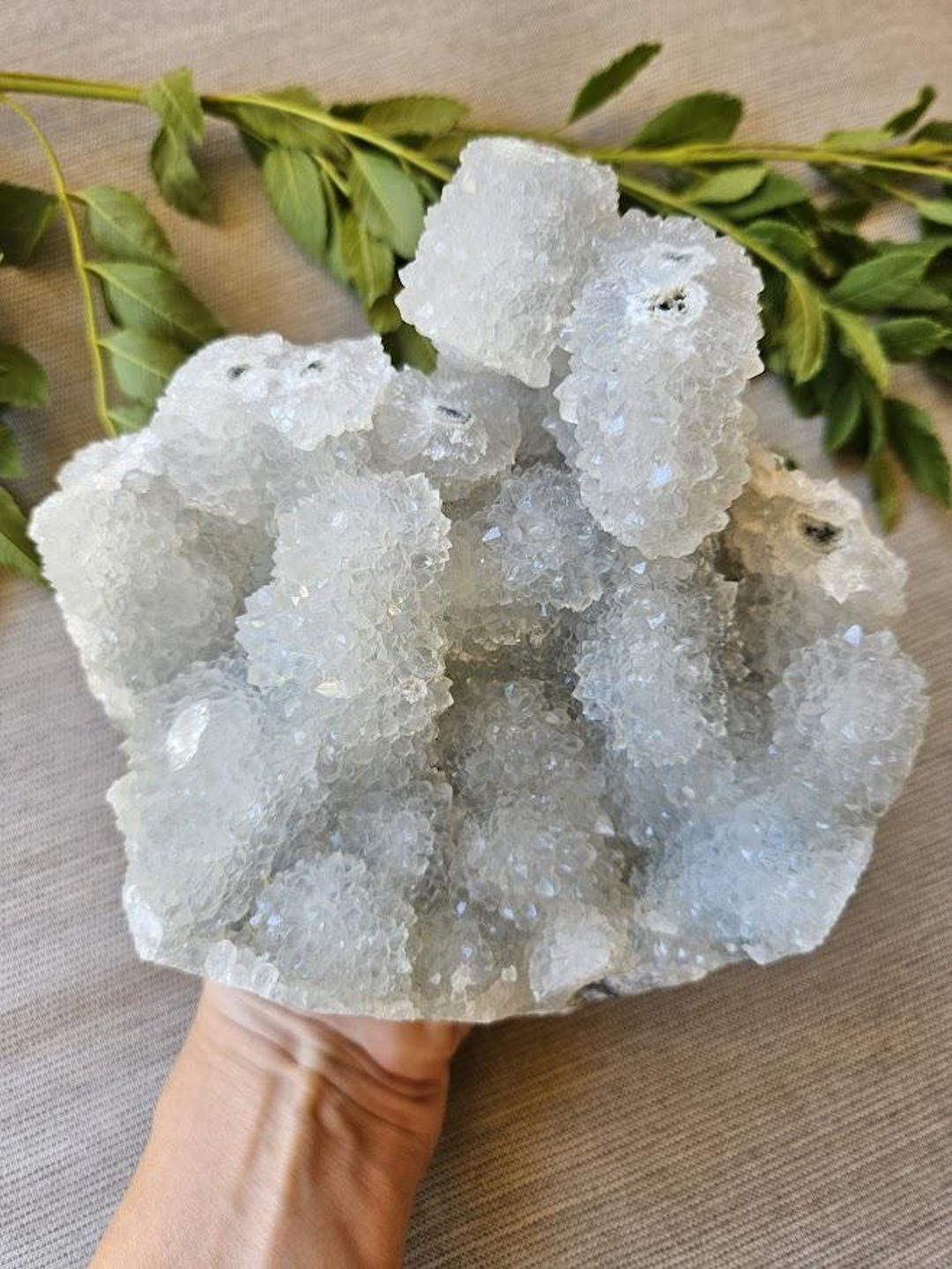 Large Chalcedony Crystal / Large Chalcedony Cluster / Raw Chalcedony ...