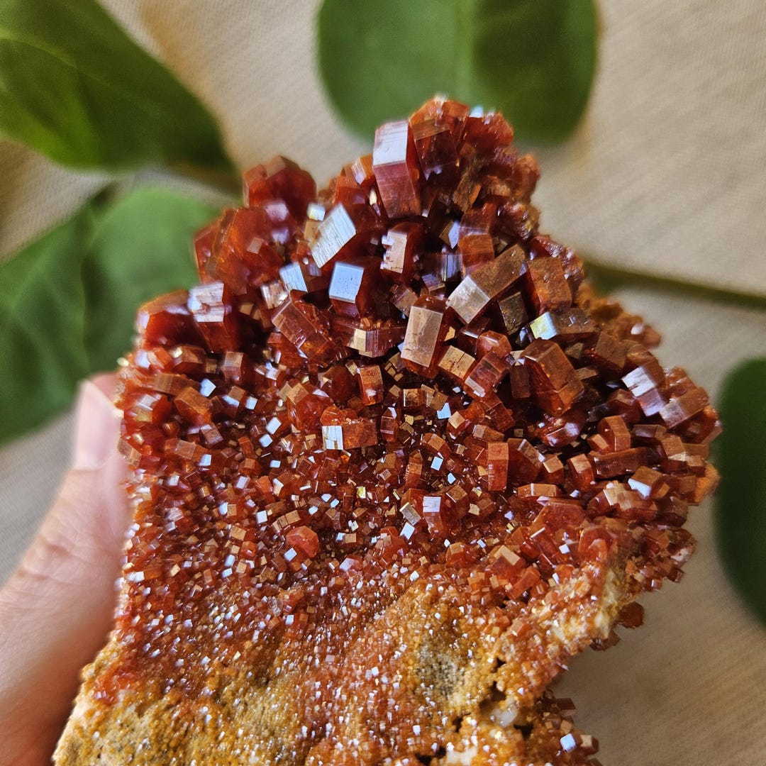 Quality Red Vanadinite Crystal Cluster on Barite Matrix: Moroccan Specimens - Etsy