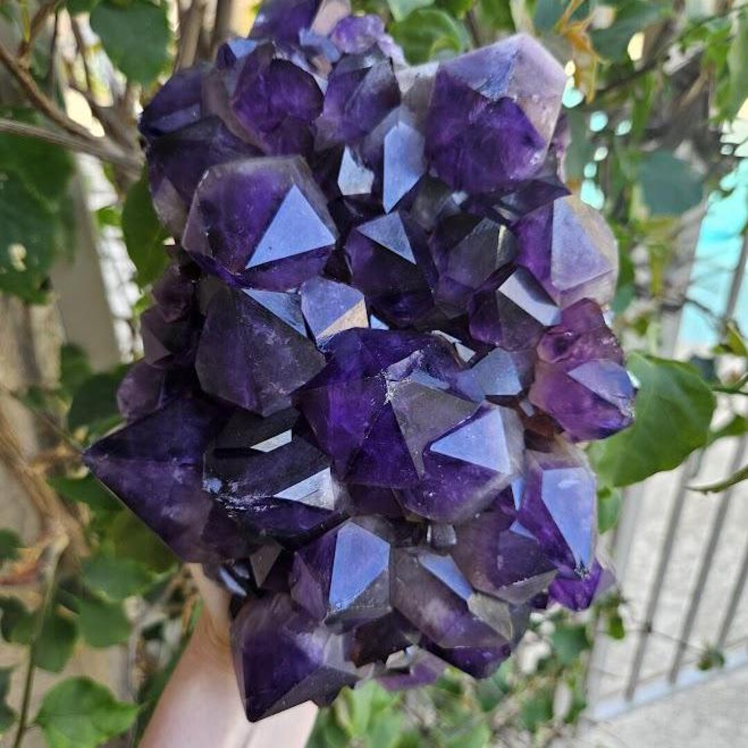 XL Congo Amethyst Cluster / Purple Amethyst Crystal From Congo / Raw ...