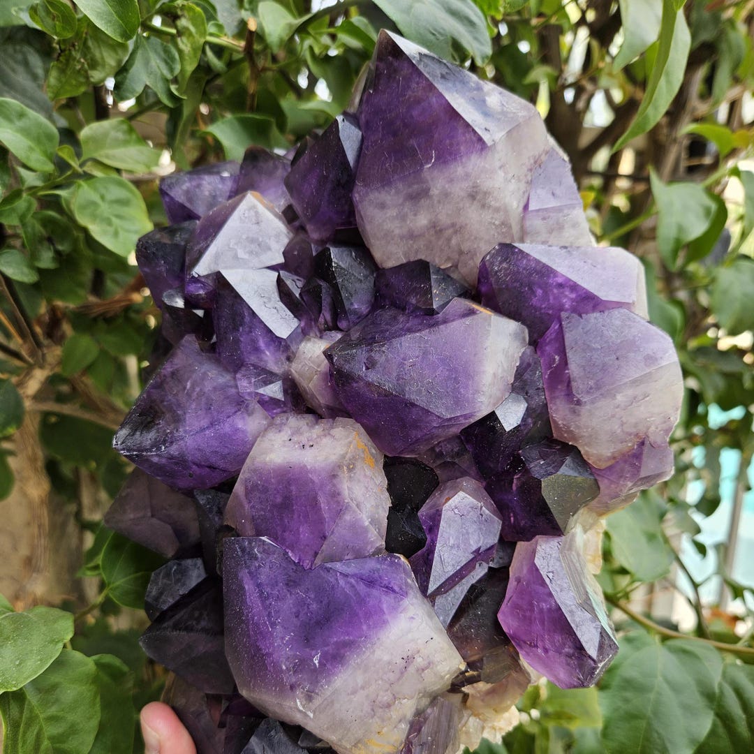 Wow! 14 LB XL Congo Amethyst Cluster / Purple Amethyst Crystal From ...