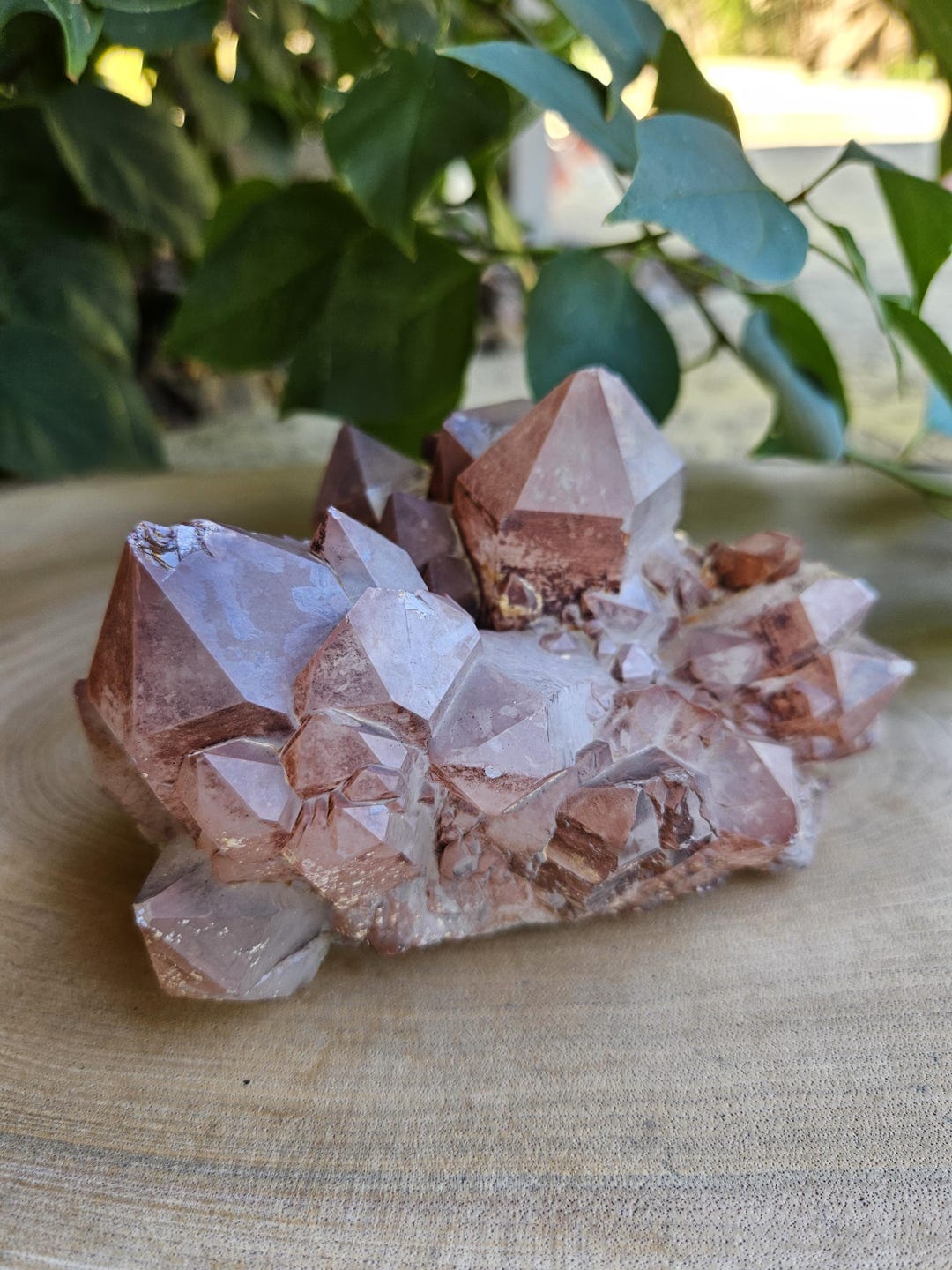 Large Red Quartz Crystal From India / Red Hematite Quartz Cluster ...