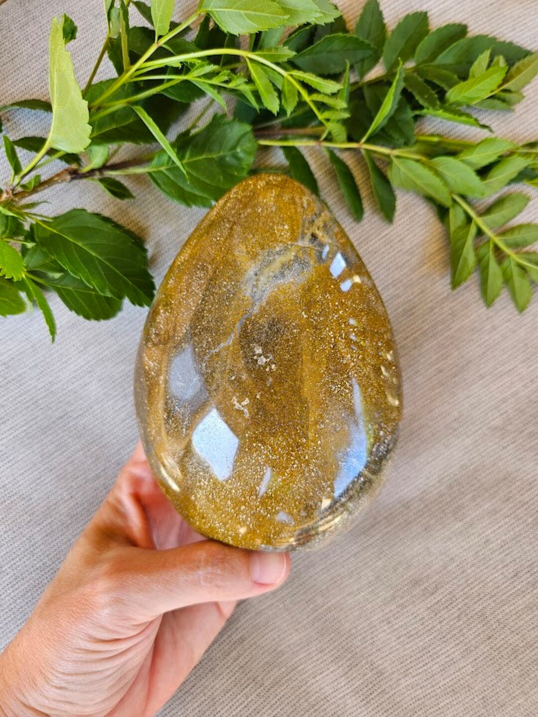 Large Sea Jasper Freeform / Freeform Sea Jasper Stone / Polished Sea ...