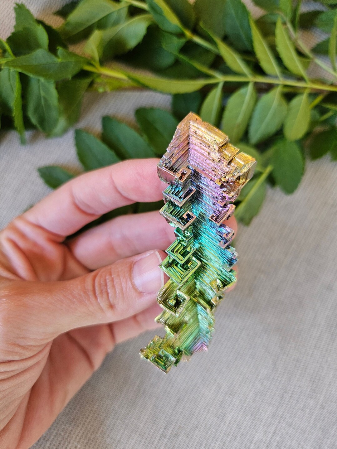 Stunning Bismuth Specimen / Rainbow Bismuth Crystal / Colorful Bismuth ...