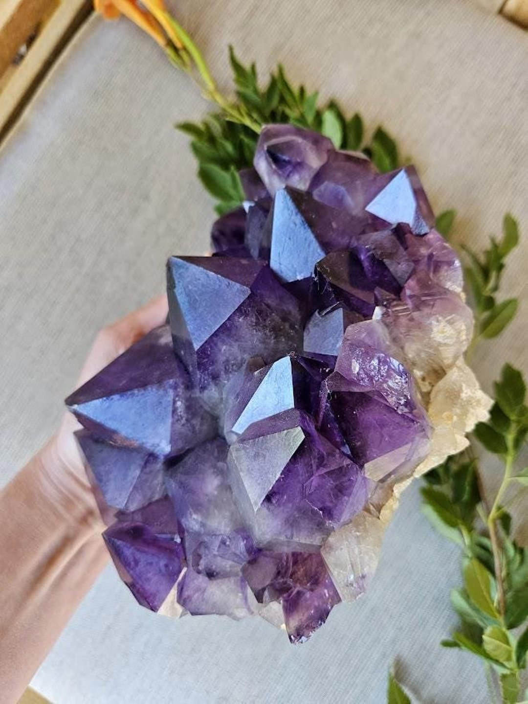 Large Congo Amethyst Cluster / Purple Amethyst Crystal From Congo / Raw ...
