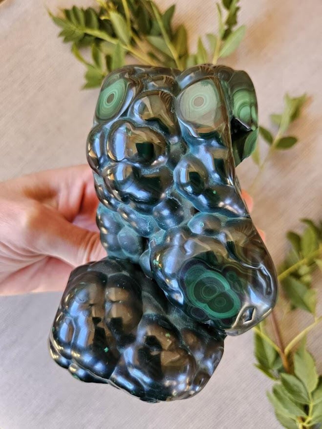 Large Malachite Freeform / Raw and Polished Malachite / Green Malachite ...