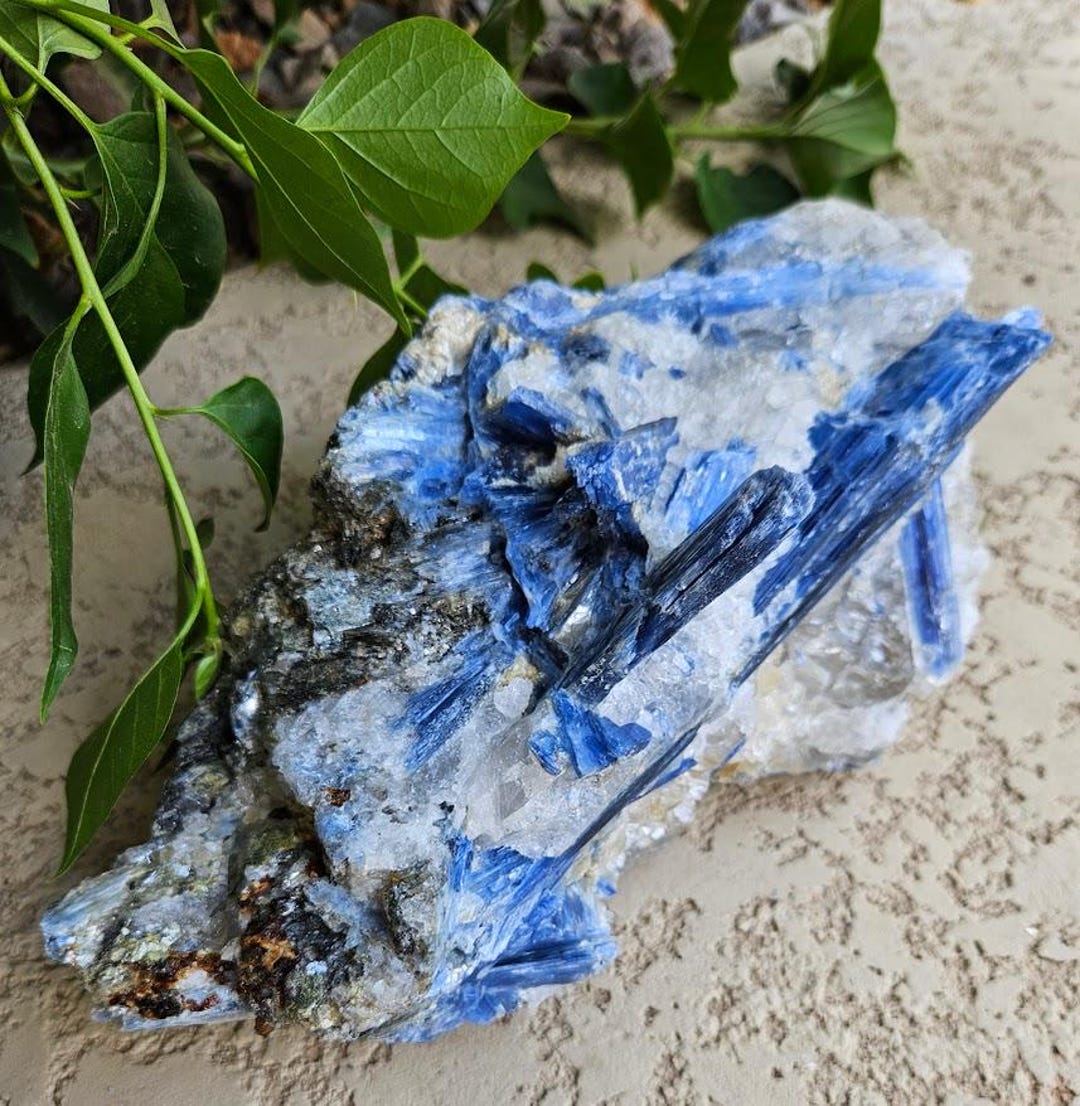 Wow! 10 LB Large Blue Kyanite in Quartz Crystal / Natural Blue Kyanite ...