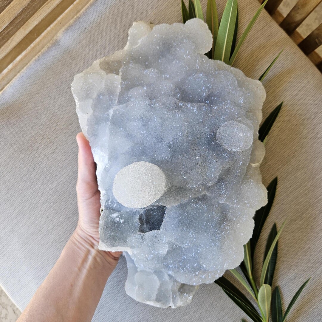 Wow! Quality Chalcedony Cluster / Large Gray Blue Chalcedony Crystal ...