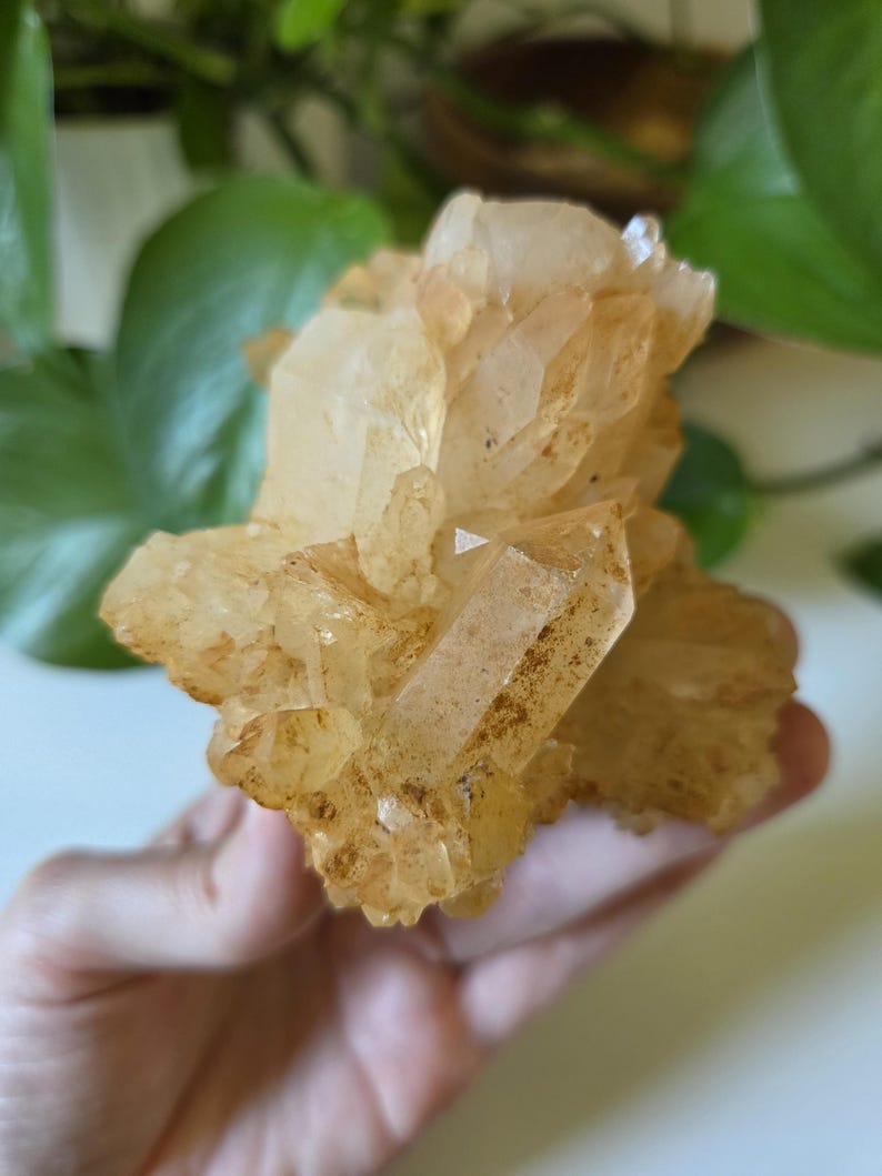 New Material! Raw Tangerine Quartz Cluster - Turkish Quartz Crystal ...
