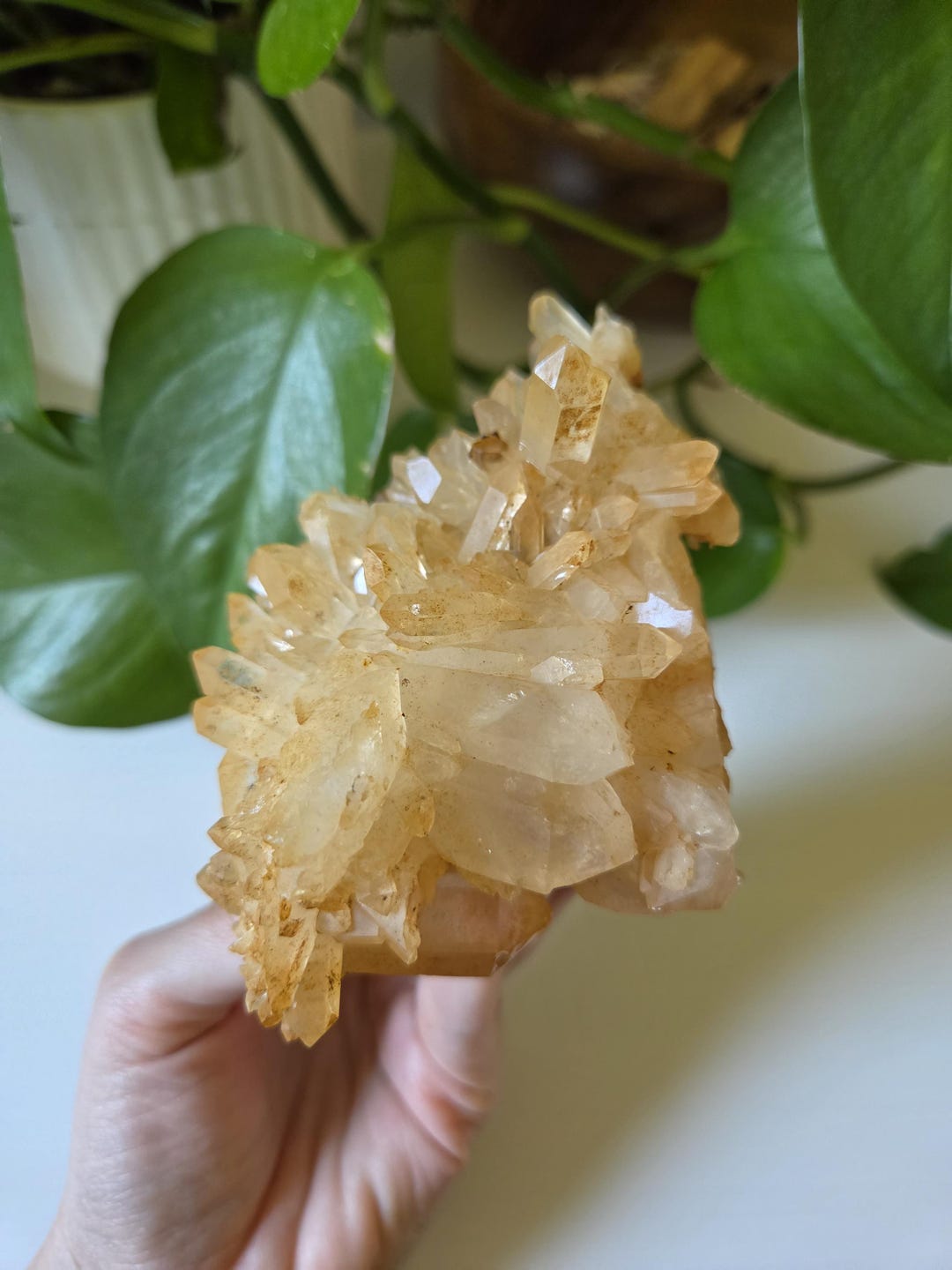 New Material! Raw Tangerine Quartz Cluster - Turkish Quartz Crystal ...