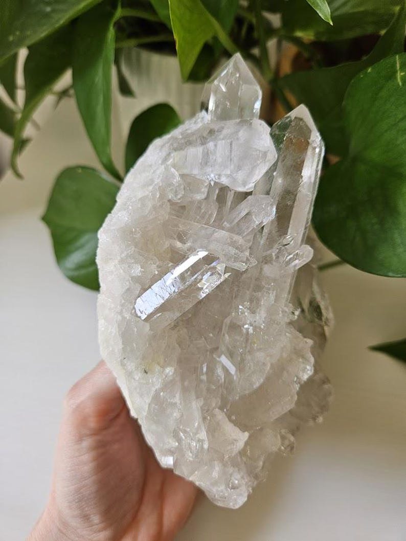Large Clear Quartz Cluster / Big Quartz Crystal - Natural Home Decor - Etsy
