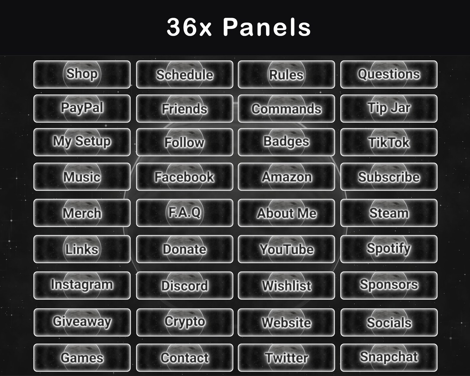 Dark Twitch Overlay Animated Stream Package Animated Alerts Twitch ...