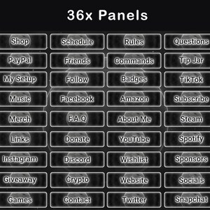 Dark Twitch Overlay Animated Stream Package Animated Alerts Twitch ...