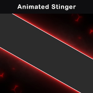 Black & Red Twitch Overlay Package | Minimal Animated Stream Package ...