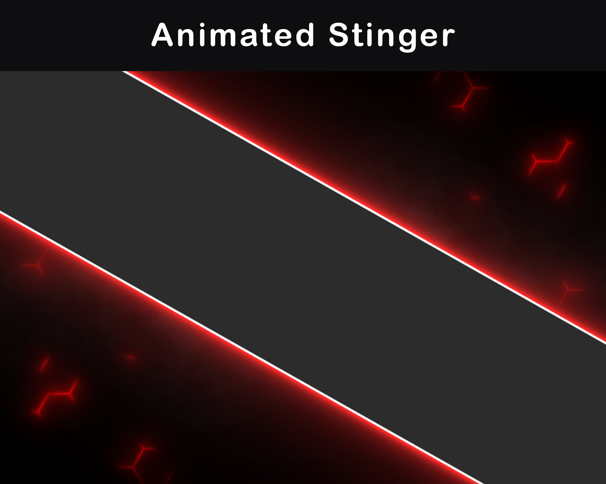 Black & Red Twitch Overlay Package Minimal Animated Stream - Etsy UK