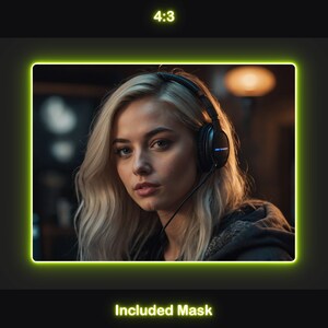 Animated Webcam Overlays in Neon Lime With Flicker Effect | Minimalist ...
