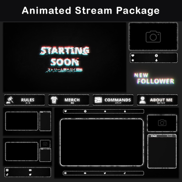 Anime Overlay for Obs - Etsy