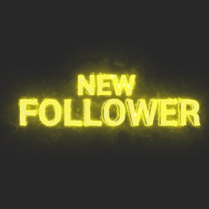 Animated Stream Alerts Yellow | Neon Style | Twitch Alerts | Twitch ...