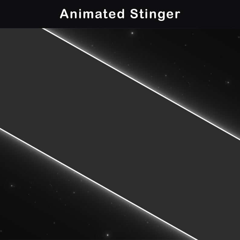 Animated Twitch Overlay Package, Minimalist Stream OBS Overlay for ...