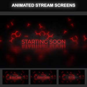 Animated Background Stream Starting Soon, Be Right Back, Dark ...