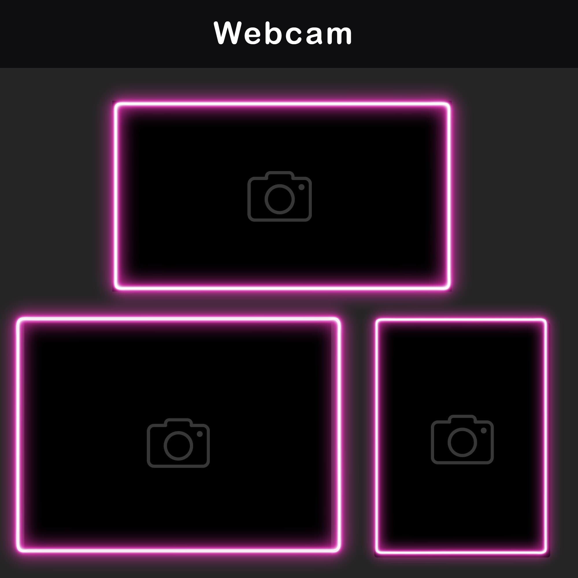 Animated Neon Twitch Overlay Package, Pink Stream OBS Overlay Pack ...