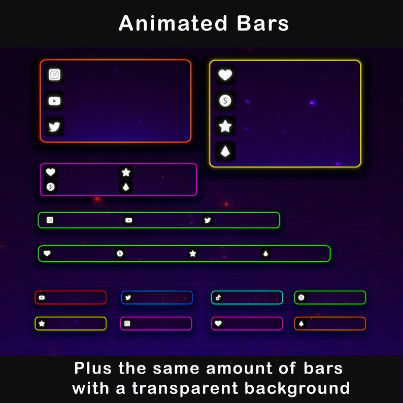 90s Retro Animated Twitch Overlay Package: Stream Overlays, Alerts ...