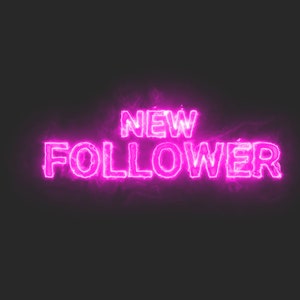 Animated Neon Twitch Stream Alerts | Purple Neon | New Follower, New ...