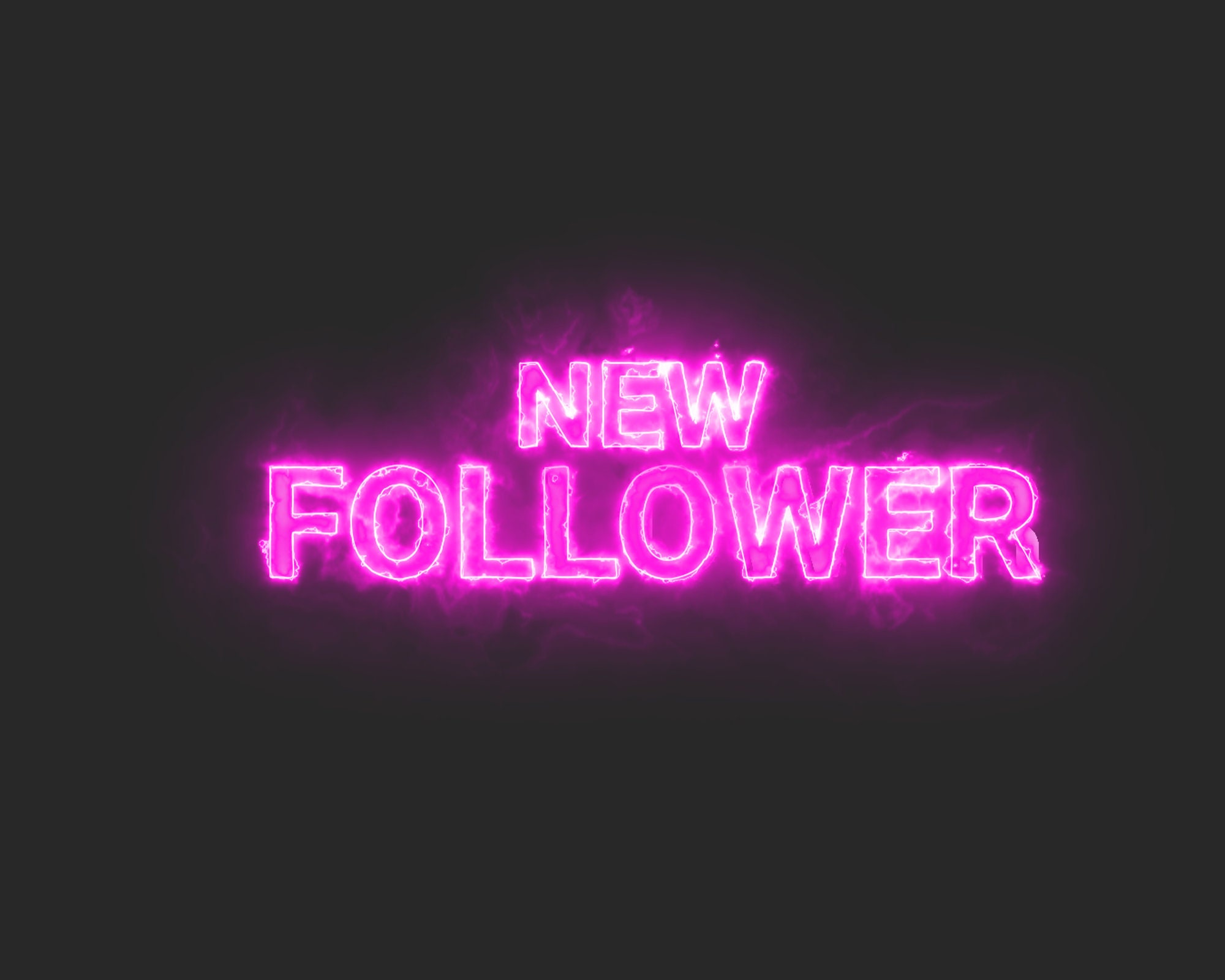 Animated Neon Twitch Stream Alerts | Purple Neon | New Follower, New ...