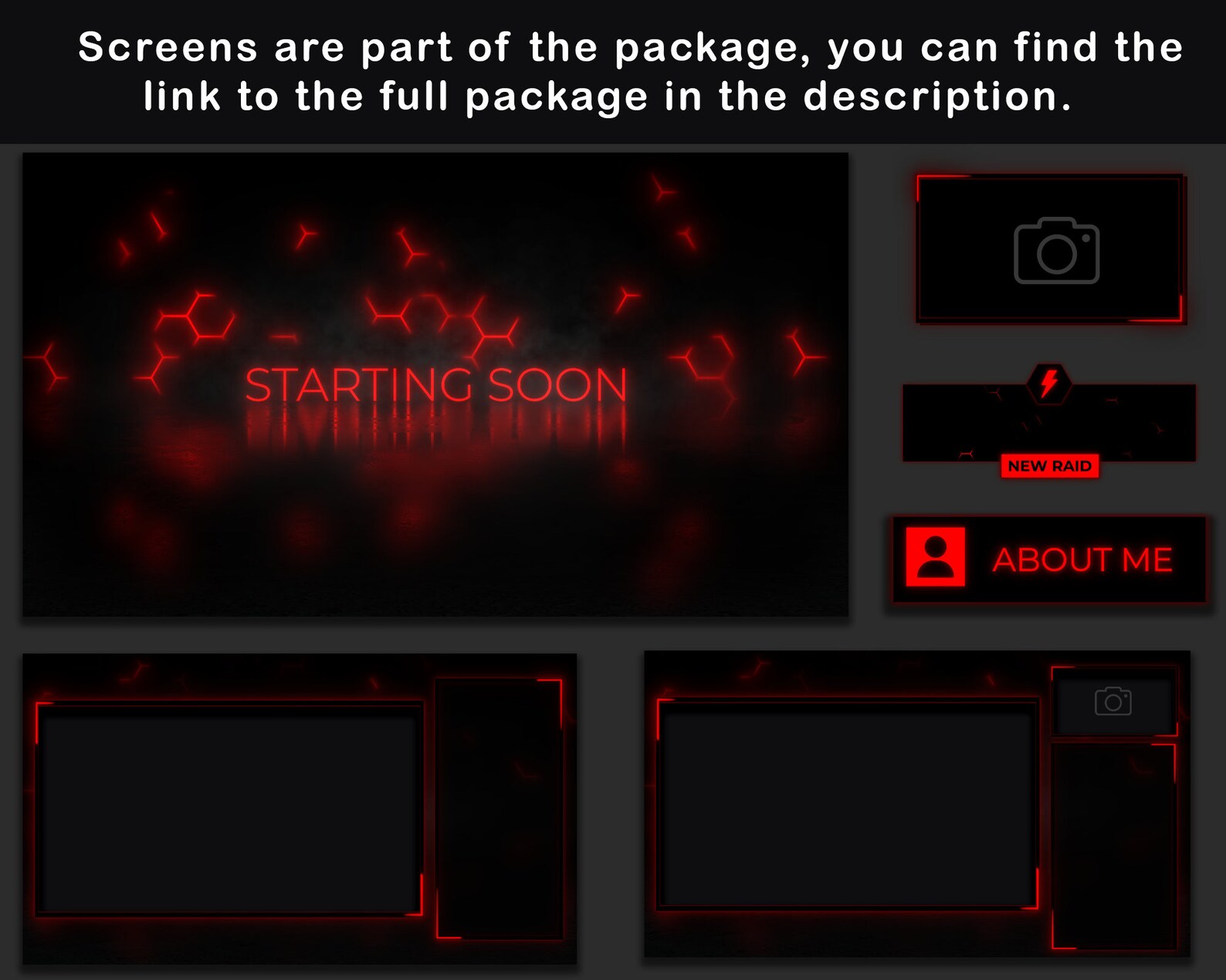 Animated Twitch Screens Stream Screens Starting Soon, BRB, Ending ...