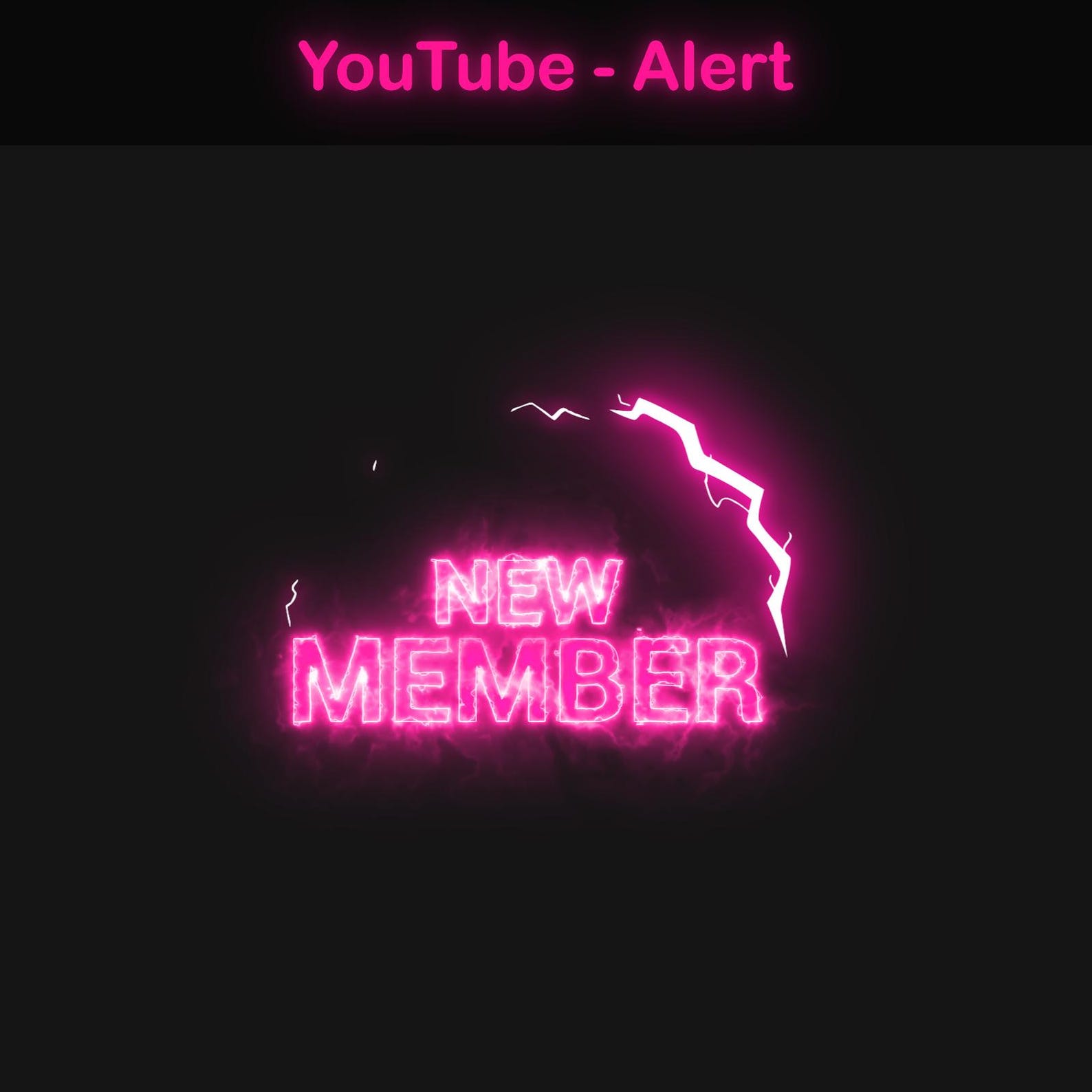 Pink Electric Animated Stream Alerts Pack for Twitch | 13x Lightning ...