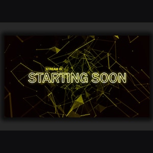 Animated Yellow Twitch Screens Live Screens Starting Soon - Etsy