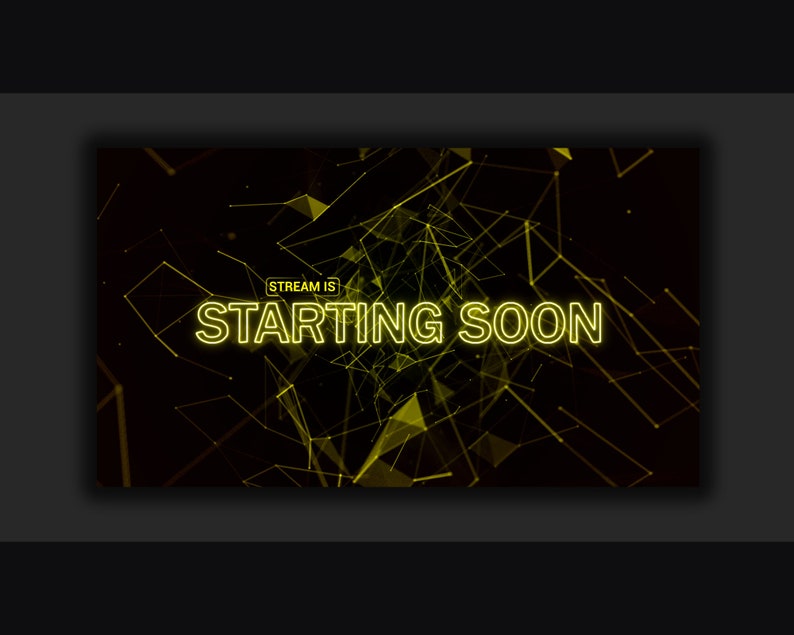 Animated Yellow Twitch Screens Live Screens Starting Soon - Etsy