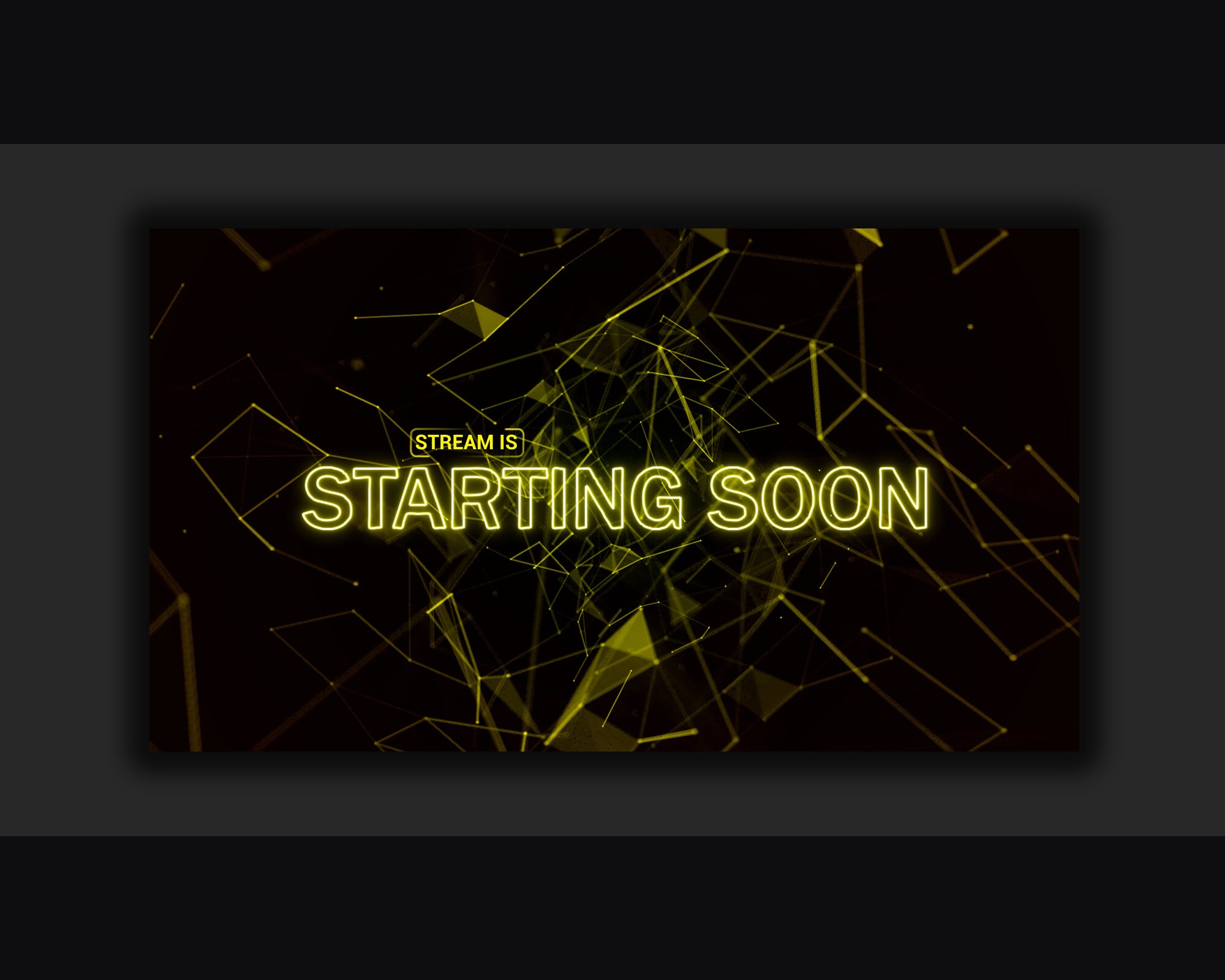 Animated Yellow Twitch Screens Live Screens Starting Soon - Etsy