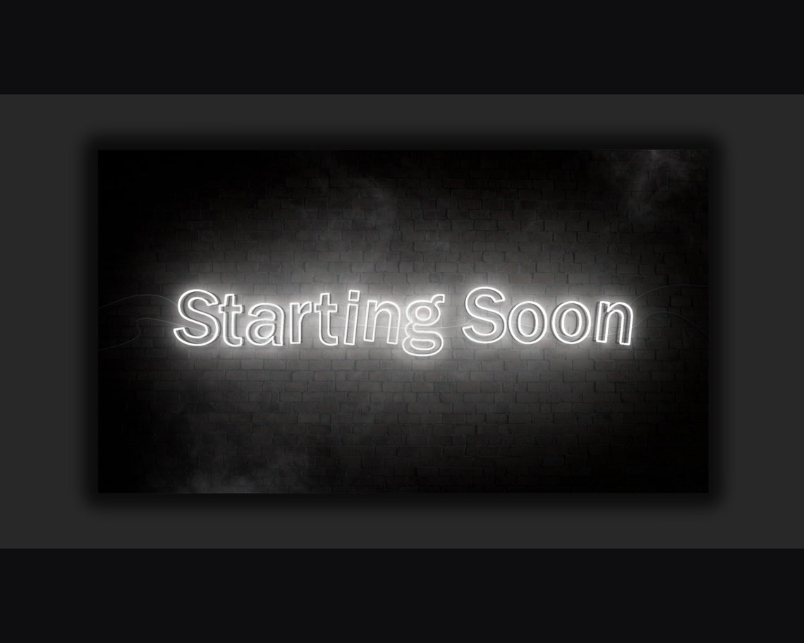 Animated Neon Twitch Screens Stream Screens Starting Soon, BRB, Ending ...