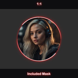 Animated Neon Red Webcam Overlays | Twitch Webcam Borders | Webcam ...