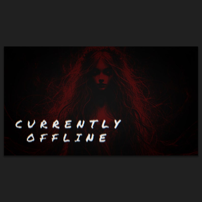 Animated Background Stream Starting Soon, Goth Twitch Overlay, Horror ...