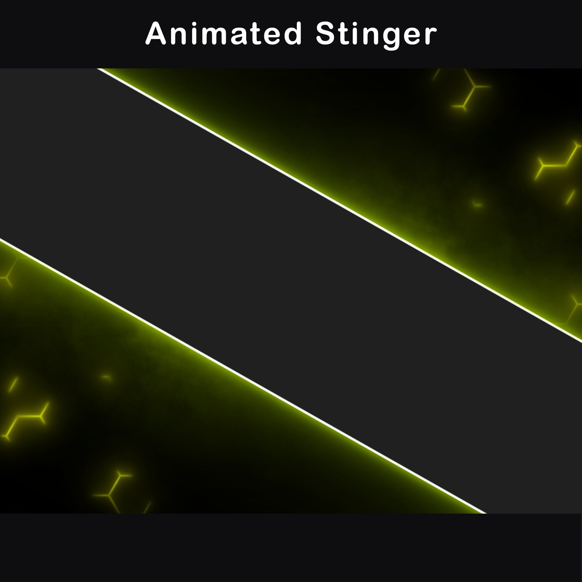 Animated Stream Overlay Yellow Package Minimal Dark Twitch Overlay ...