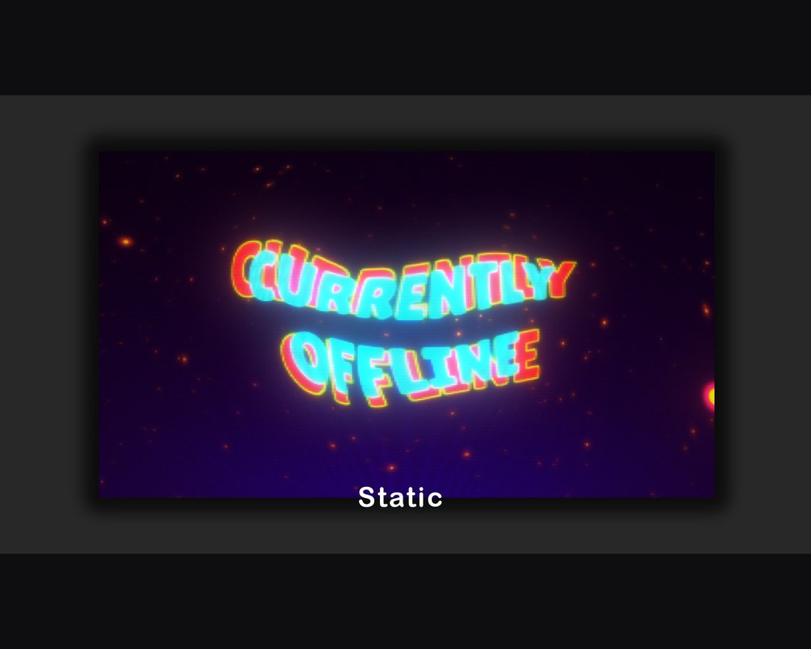 Colorful Animated Streaming Screens for Twitch Starting Soon, Retro CRT ...