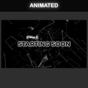 Animated Background Stream Starting Soon, Be Right Back, Dark ...
