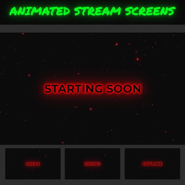 Starting Soon Stream Space Background - Etsy