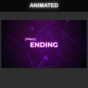 Animated Background Stream Starting Soon, Minimalist Twitch Overlay ...