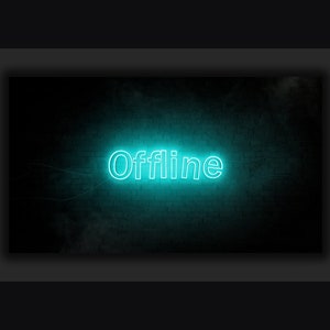 Animated Neon Twitch Screens Stream Screens Starting Soon, BRB, Ending ...