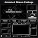 Black & White Twitch Overlay Package Minimal Animated Stream Package ...