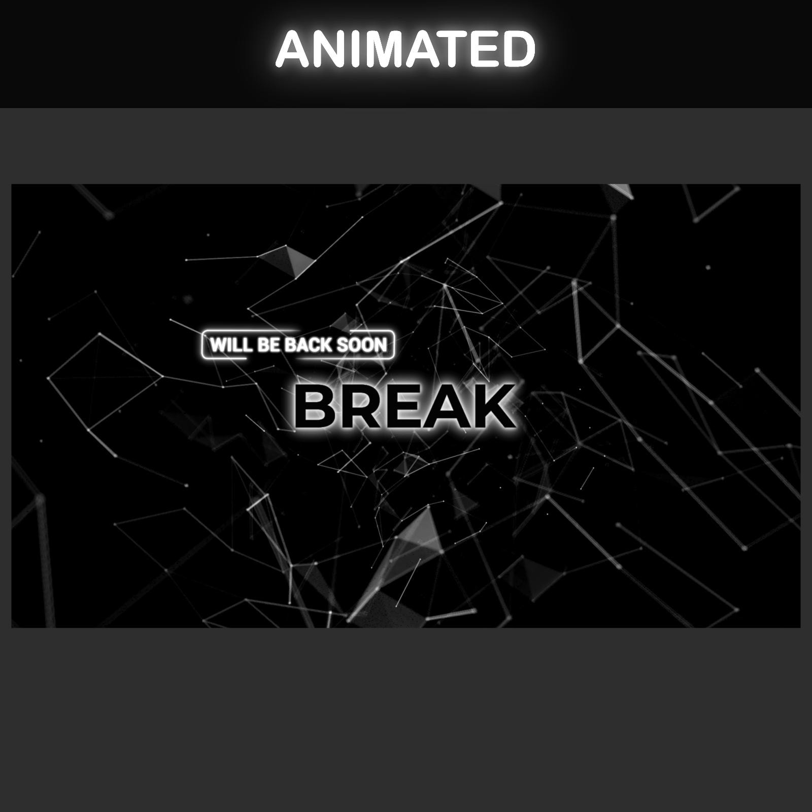 Animated Background Stream Starting Soon, Be Right Back, Dark ...
