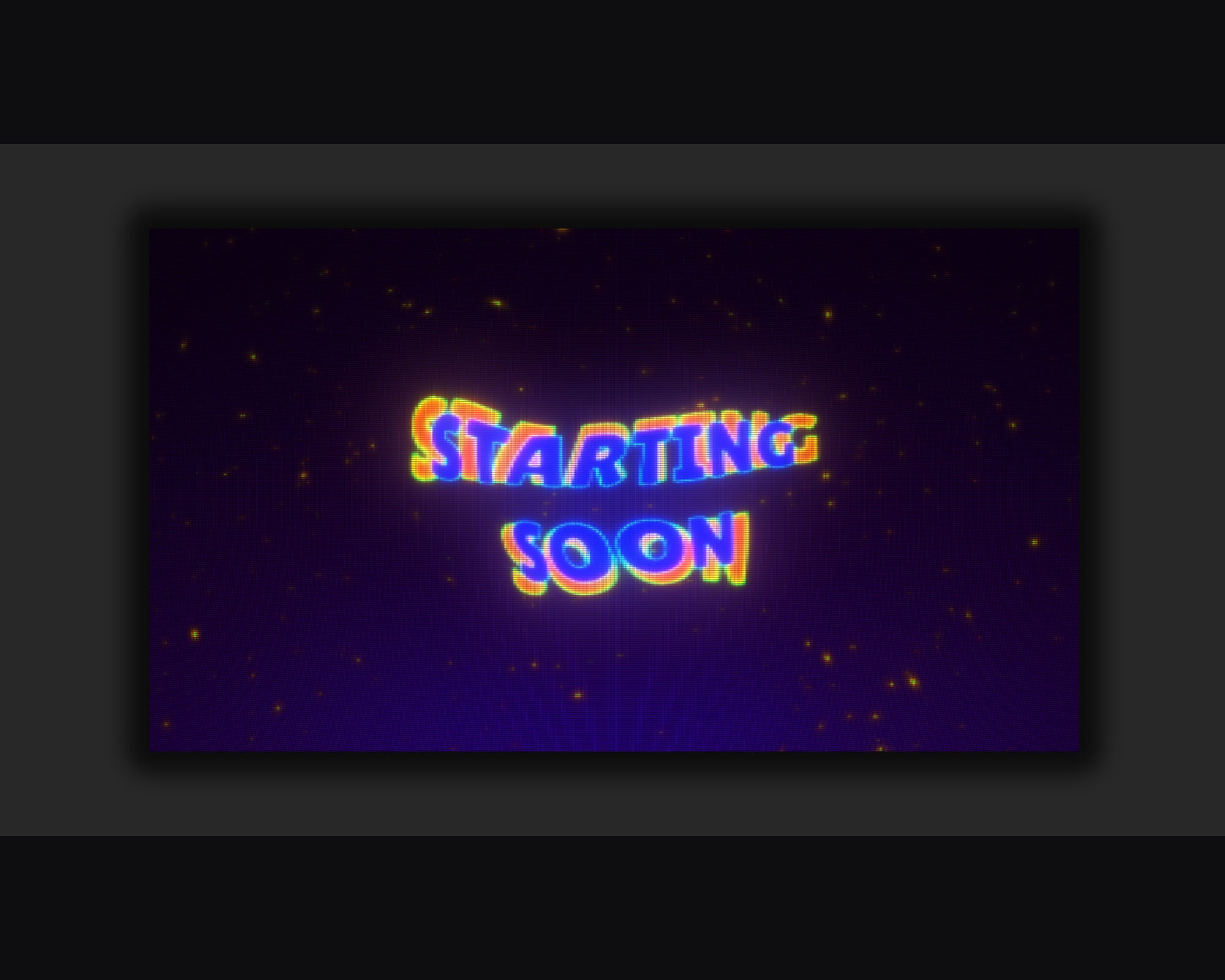 Colorful Animated Streaming Screens for Twitch Starting Soon, Retro CRT ...