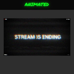 Animated Background Stream Starting Soon, Retro VHS Screen, Dark ...