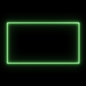 Twitch Animated Camera Overlay | Green Neon Webcam Border With ...
