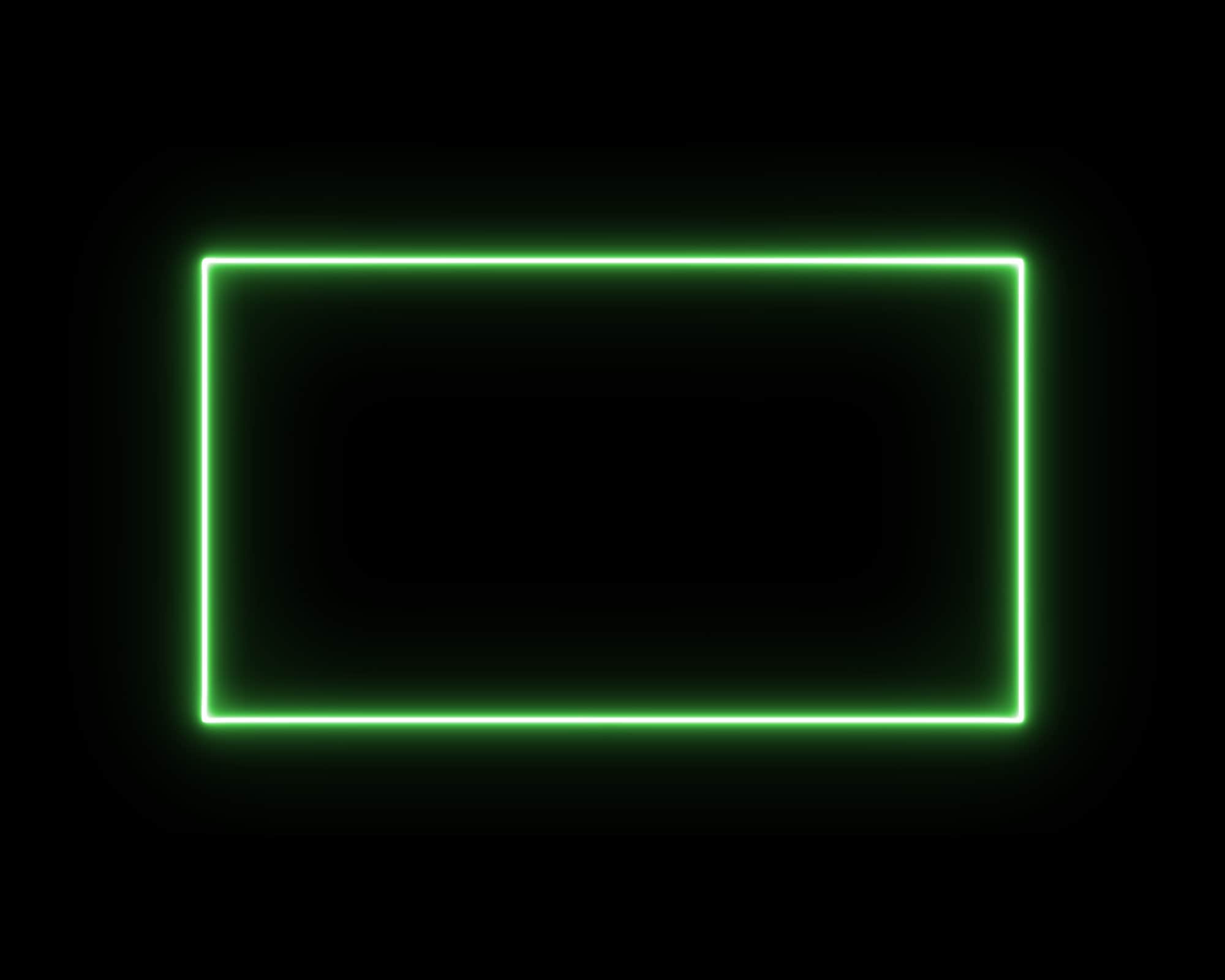 Twitch Animated Camera Overlay | Green Neon Webcam Border With ...