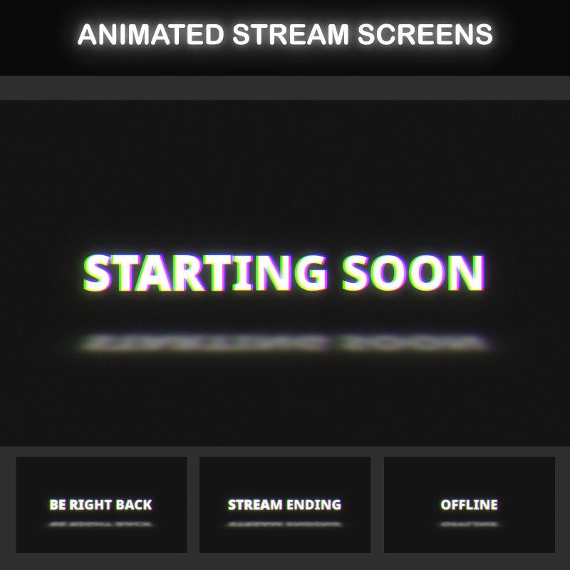 Twitch Brb Screen - Etsy