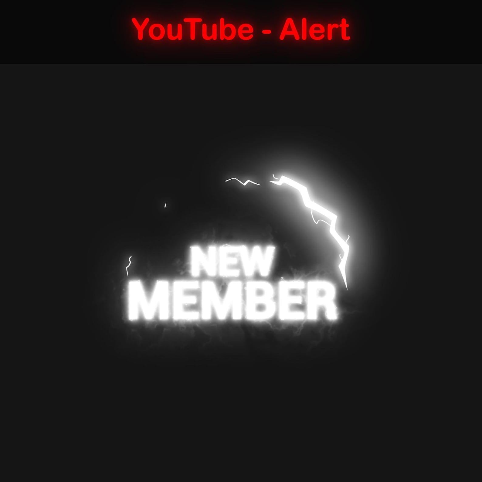 White Electric Animated Stream Alerts Pack for Twitch | 13x Lightning ...